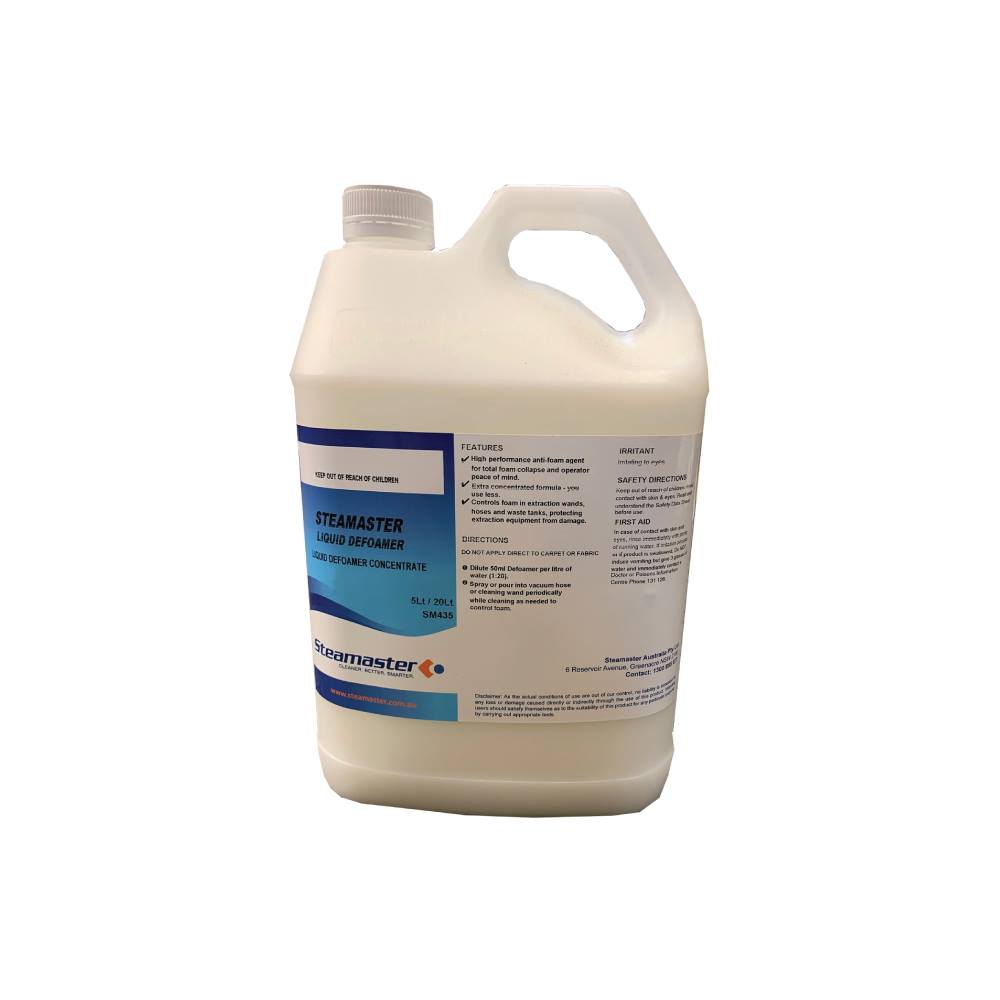 Carpet Extractor Defoamer Chemicals - Steamaster