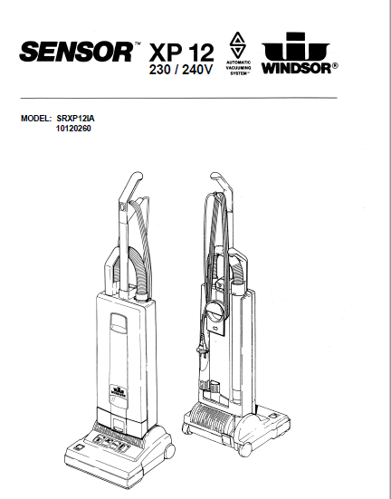 Windsor Sensor XP12 | Windsor Sensor XP 12 Upright Vacuum Cleaner