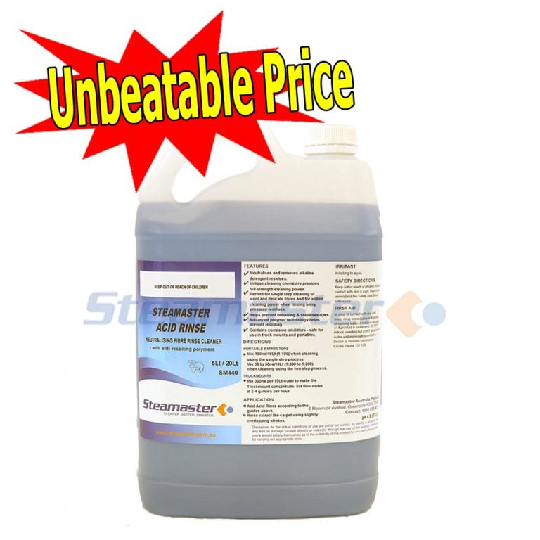 5L Acid Carpet Rinse Cleaner for Synthetic and Wool Carpets