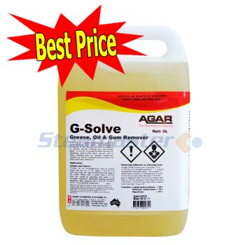 Agar G-Solve Grease, Oil & Gum Remover 5L - Steamaster