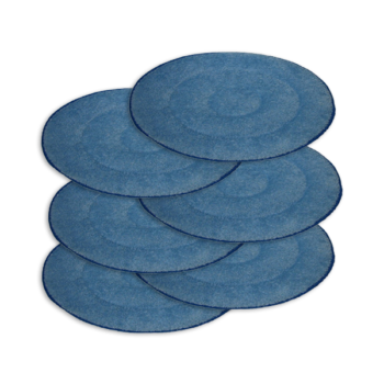 19″ Microfiber Loop Pile Carpet Cleaning Bonnets (Pack of 6)