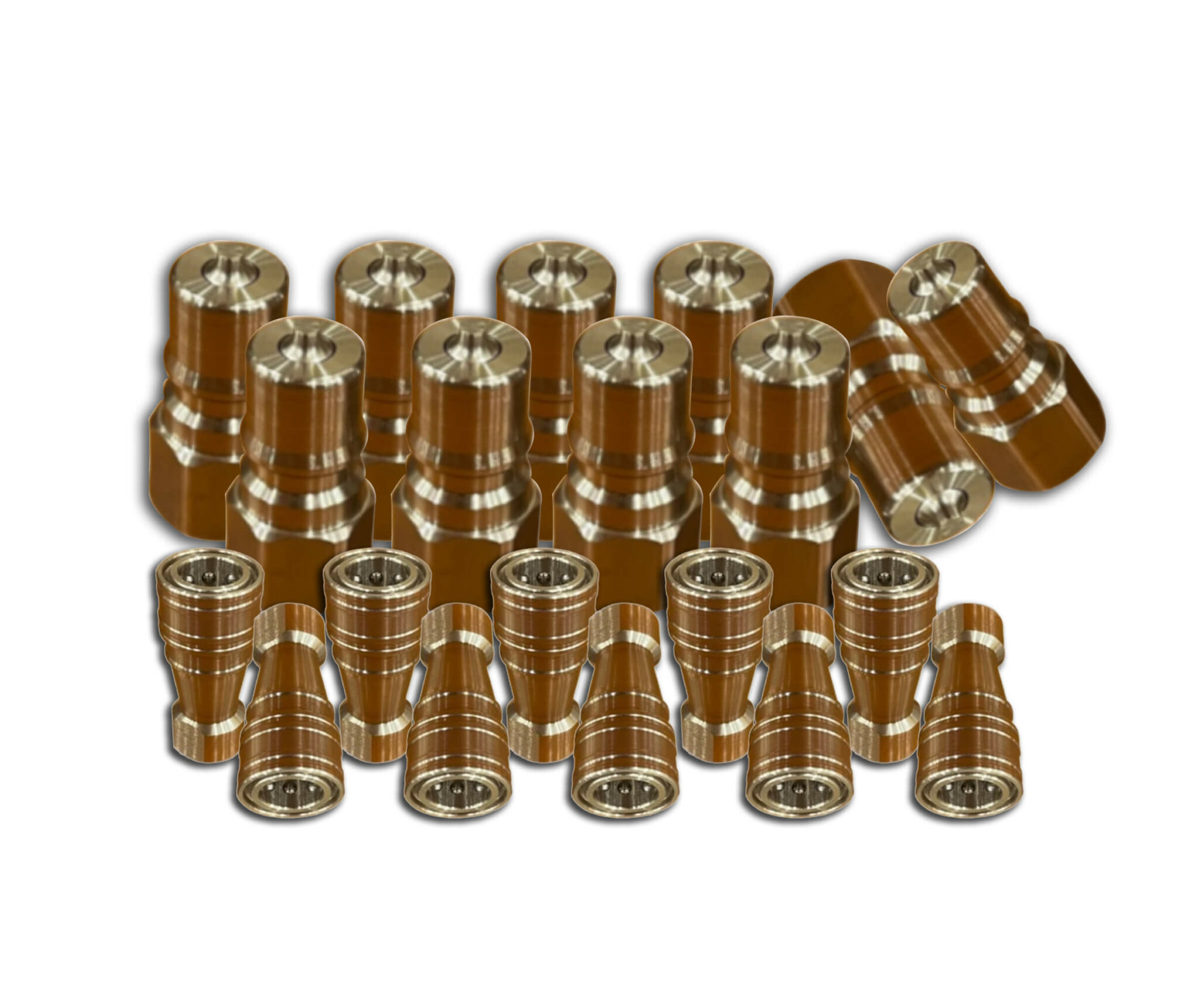 1/4F Stainless Steel Male & Female Quick Adaptor & Coupling - 10 Sets